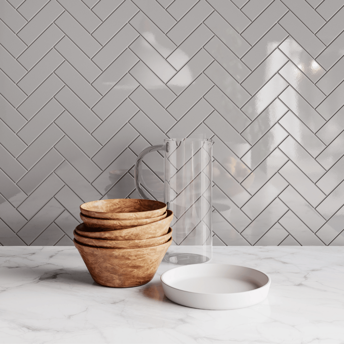 Herringbone Soho Mosaic Tile – scherba & co.